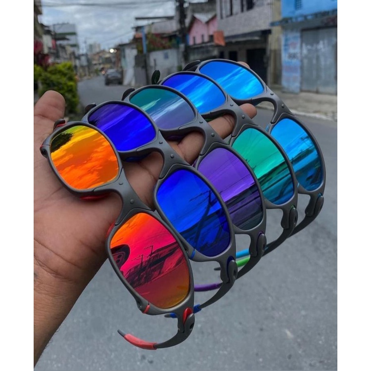 Óculos de Sol Masculino Lupa Haste de Ferro X-Metal Varias Cores ...