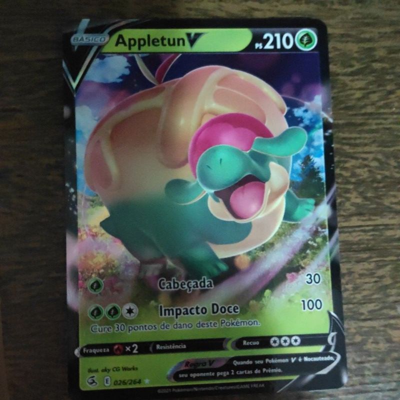 Carta Appletun-V Pokémon TCG | Shopee Brasil