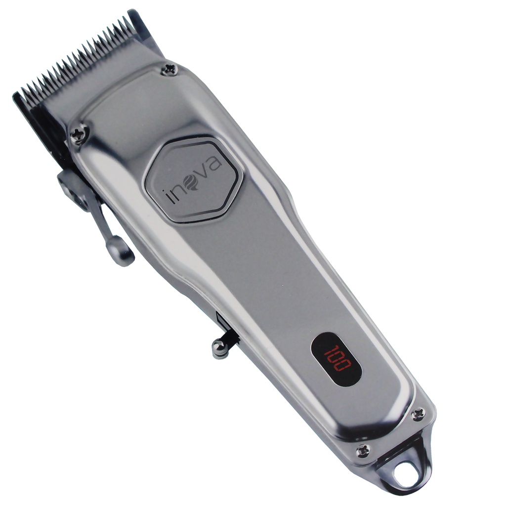Máquina Cortador Cabelo Barbeador Sem Fio Profissional Maquininha Bivolt Inova | Shopee Brasil
