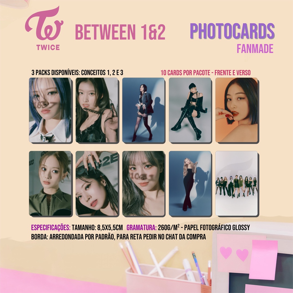 Twice - Between 1&2 - Photocards Fanmade | Shopee Brasil