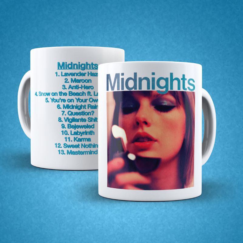 Caneca Taylor Swift - Midnights - Track list (Porcelana) | Shopee Brasil Caneca Taylor Swift - Midnights - Track list (Porcelana) | Shopee Brasil