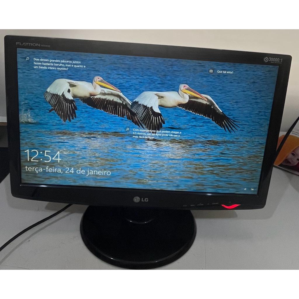 MONITOR LG FLATRON W2043s LCD TELA WISESCREEN de 20" FUNC. ESPECIAIS ...