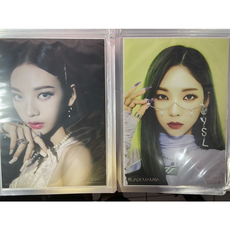 KARINA A4 POSTCARD PHOTOCARD AESPA | Shopee Brasil