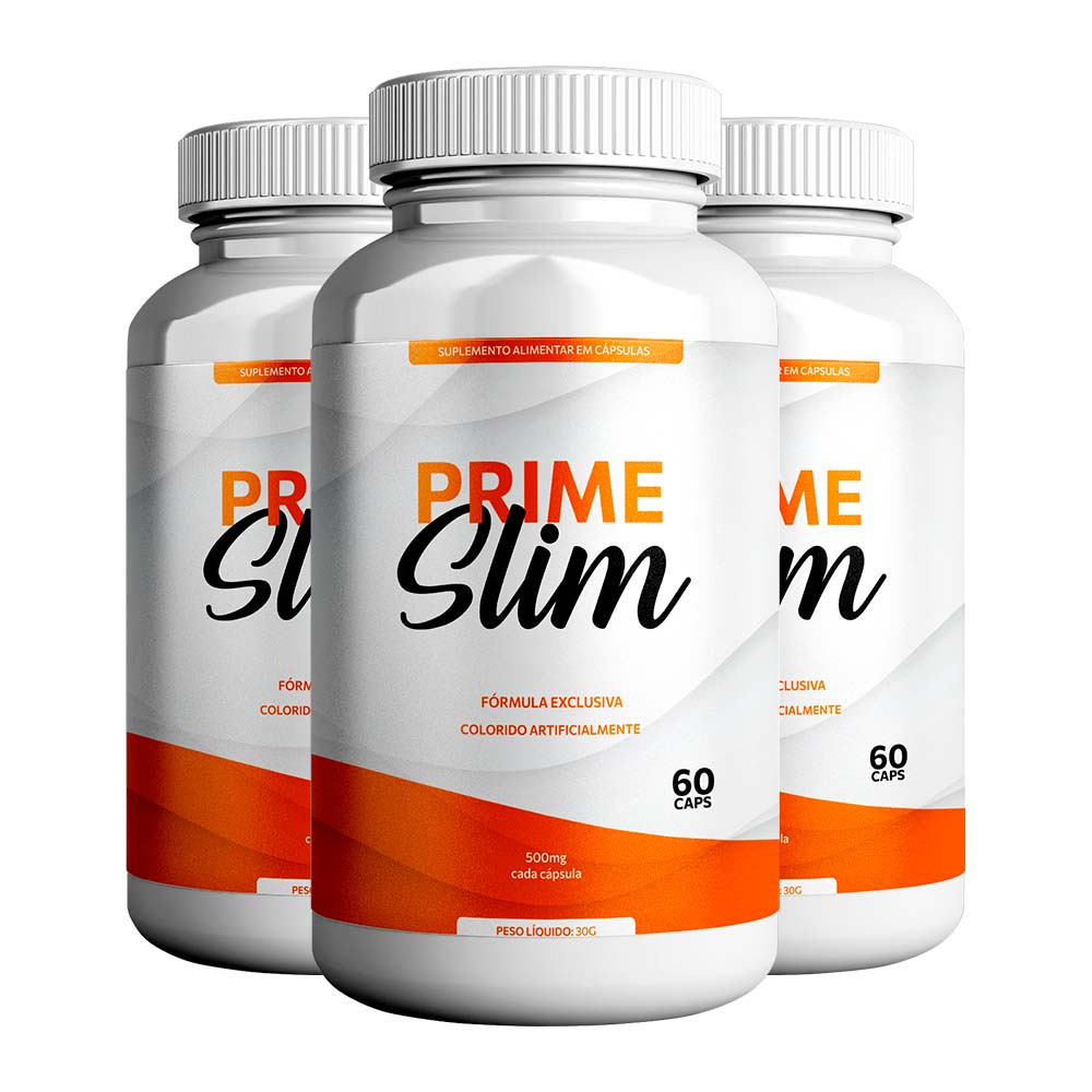 Kit 3x - Prime Slim Suplemento Alimentar Em Cápsulas - 60 Caps | Shopee ...