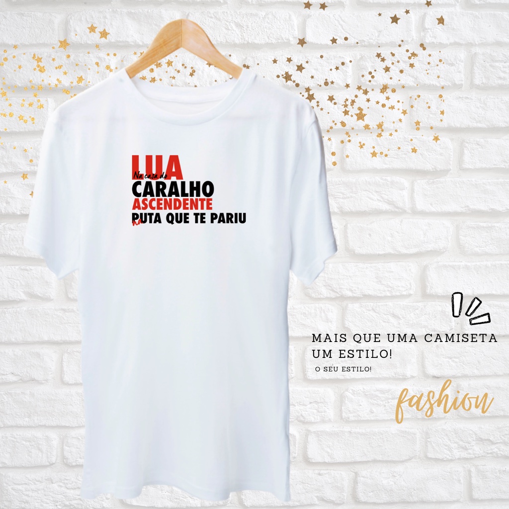 Camiseta Lua | Shopee Brasil