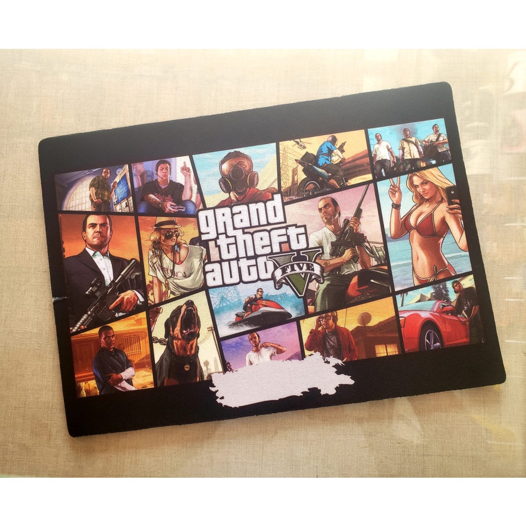 Mouse Pad Gamer GTA V Personalizado | Shopee Brasil