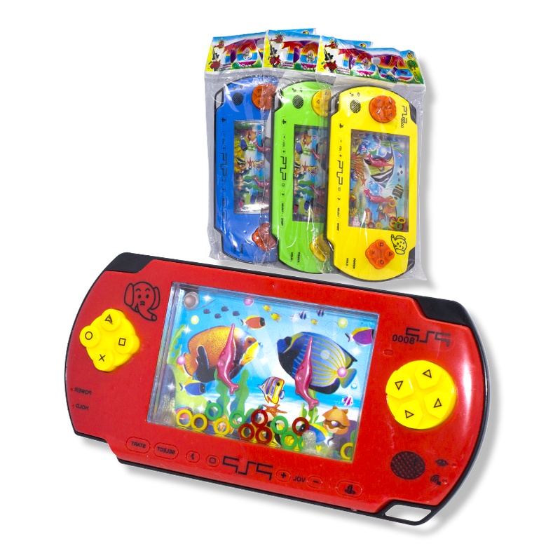 Aquaplay Estilo PSP Mini Vídeo GameBoy Water Água Jogo de Argolas de ...