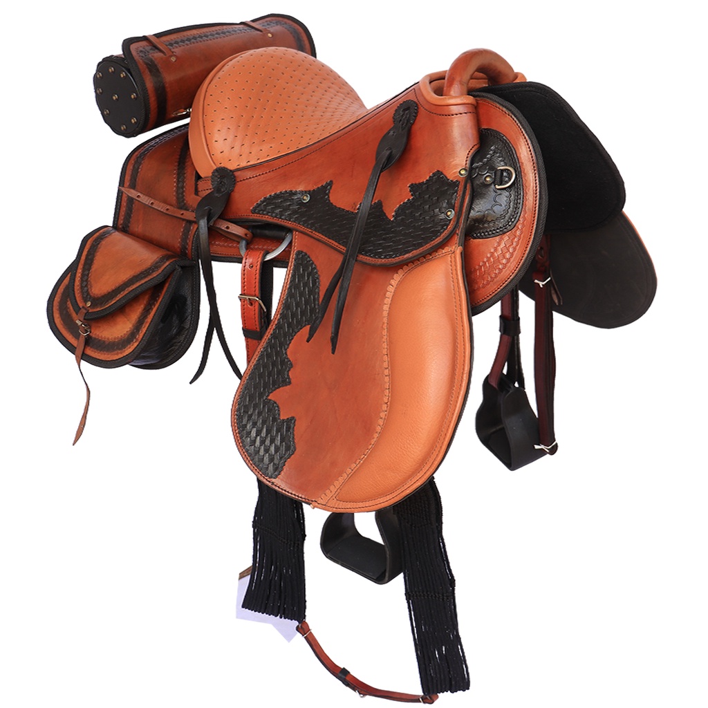 Sela Mangalarga C/ Alforge Aba E Porta Whisky Para Cavalo ENVIO ...