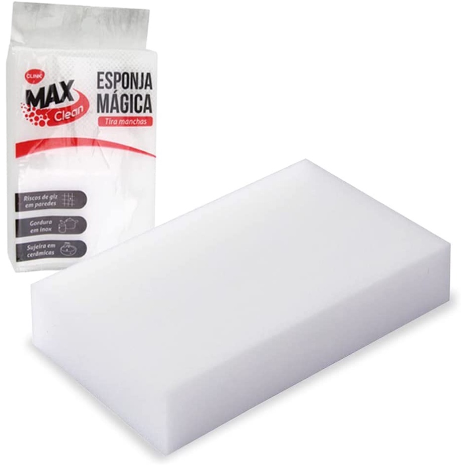 Esponja Mágica Branca Tira Manchas Max Clean Magica Limpeza Cozinha ...