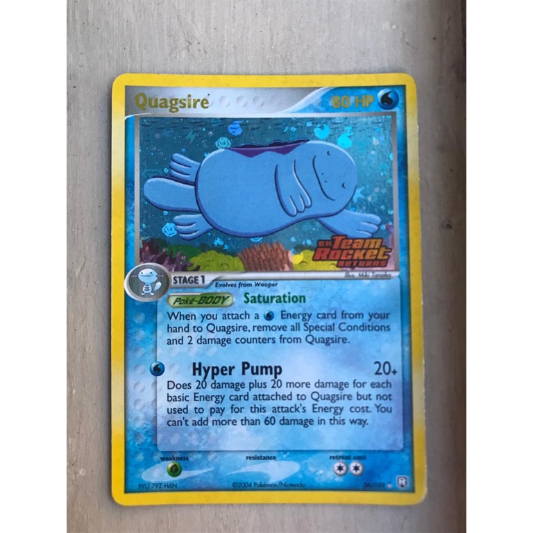 Quagsire 26/109 HoloFoil From Pokemon TCG EX: Team Rocket Returns ...