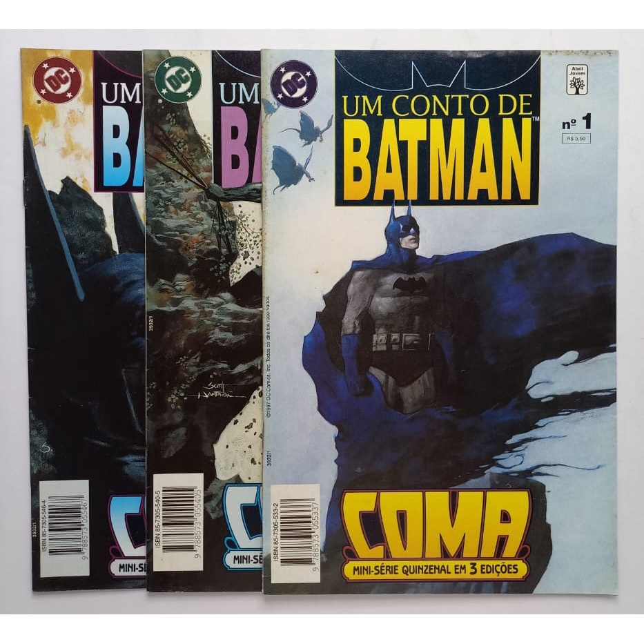 Um Conto de Batman Coma 1 2 3 Completa Editora Abril 1997 Otimas ...