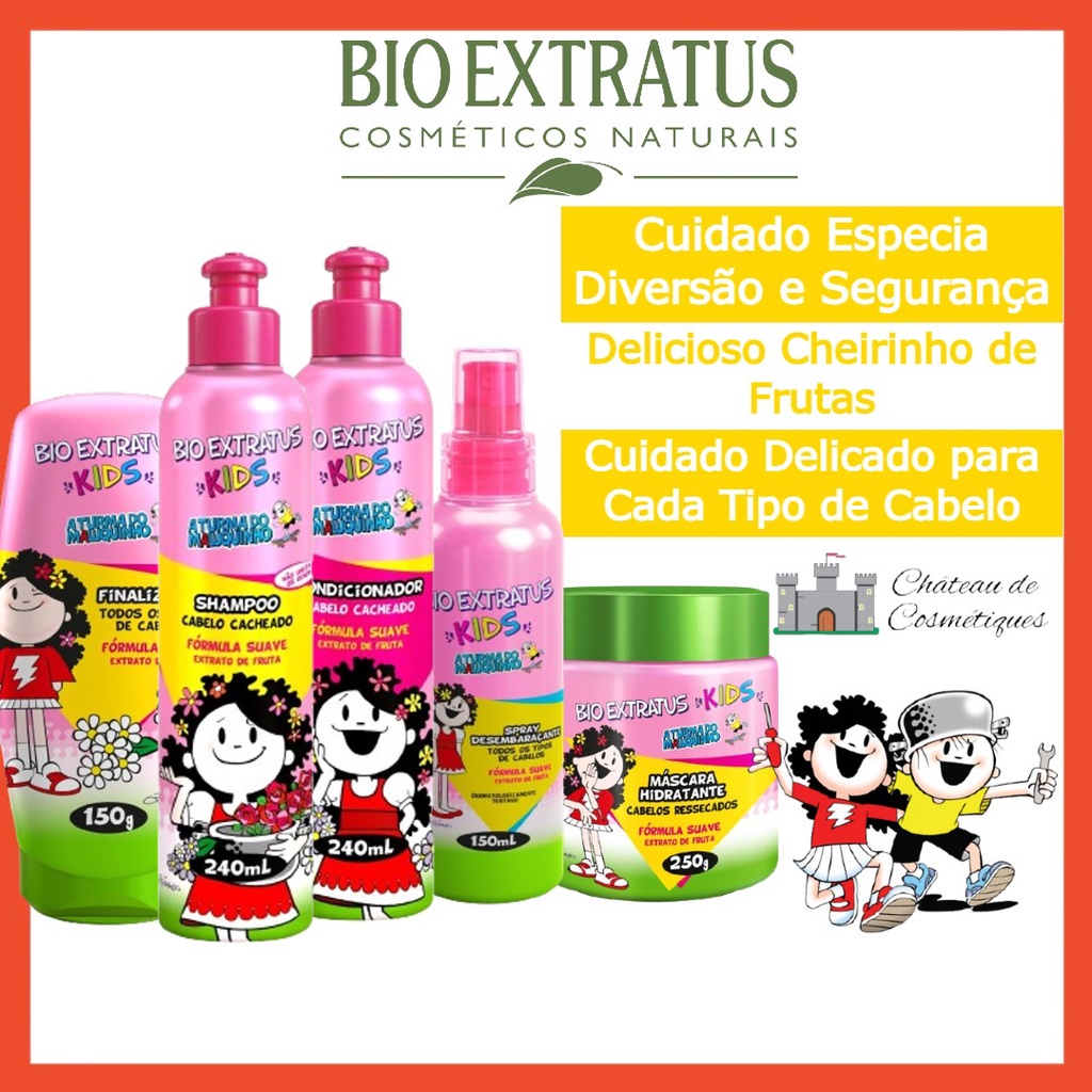 Kit Bio Extratus Kids Infantil Cabelos Cacheados com Shampoo ...