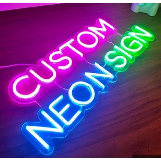 Painel Letreiro Luminoso Neon Led Personalize 60cmx40cm 3 cores ...