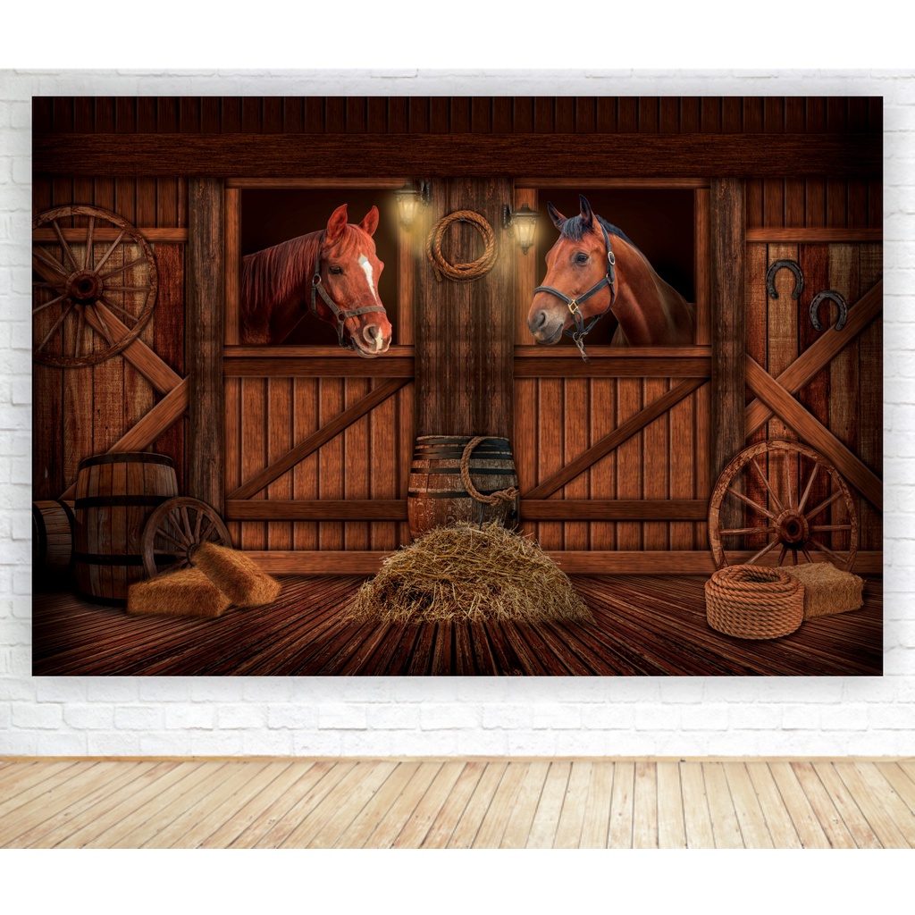 Painel Banner De Festa Infantil Celeiro 1,30m X 1,0m | Shopee Brasil