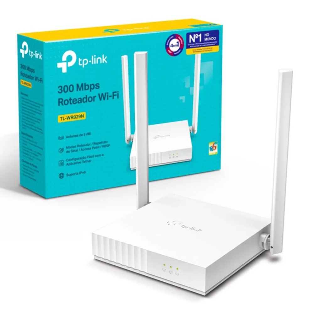 Roteador TP-Link TL-WR829N 300Mbps 2 Antenas - 3 Portas | Shopee Brasil
