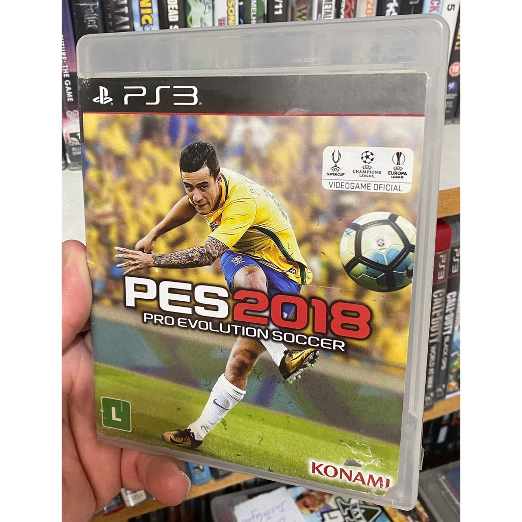 PES 2018 em Português Brasil PS3 Original Midia Fisica a Pronta Entrega!!! | Shopee Brasil