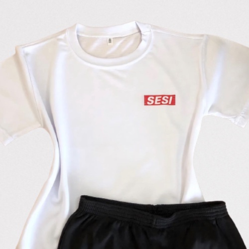 Kit 3 Camisetas Uniforme Sesi Infantil/Juvenil Estampada | Shopee Brasil