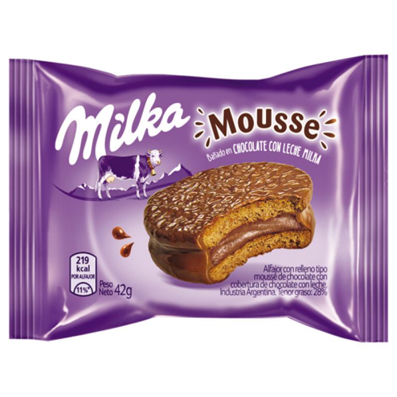 Alfajor Milka Simples Mousse Chocolate 42g | Shopee Brasil