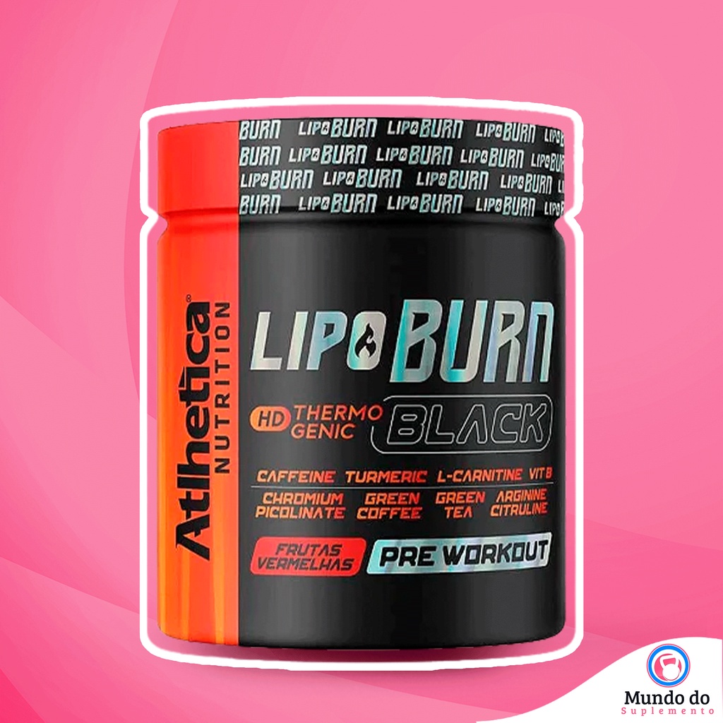 Lipo Burn HD Thermogenic Black (200g) - Atlhetica Nutrition | Shopee Brasil