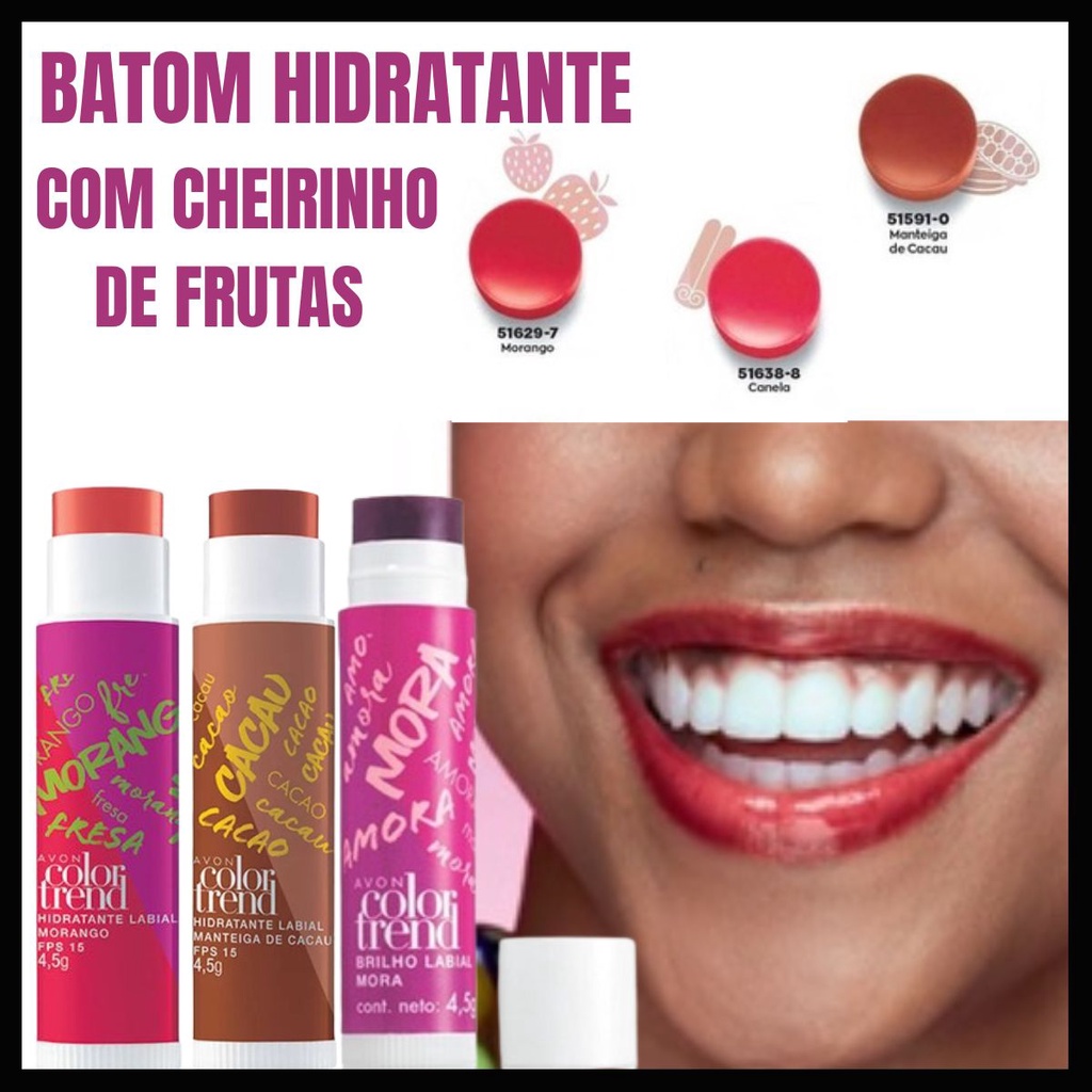 Hidratante Labial Avon Color Trend Sabores | Shopee Brasil
