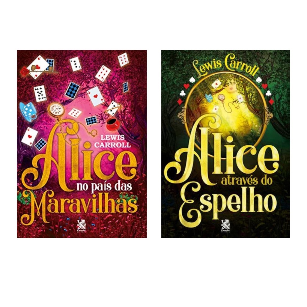 Kit 2 Livros da Alice País das Maravilhas e Através do Espelho Editora ...
