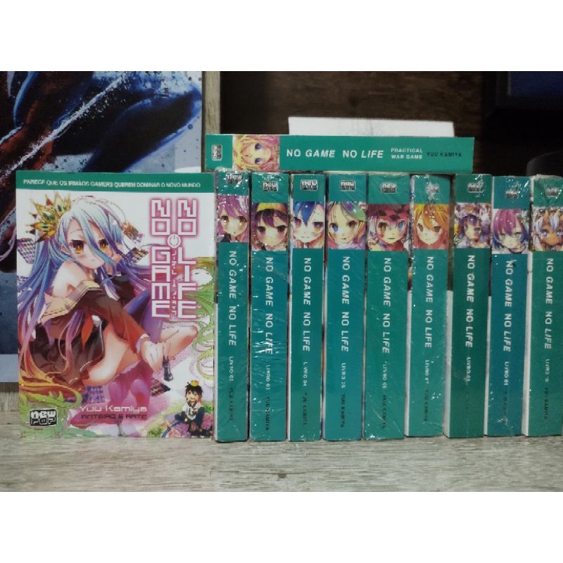 Manga Livro No Game No Life -Light Novel- vol.5 ao vol.8 (Novo - Lacrado) | Shopee Brasil