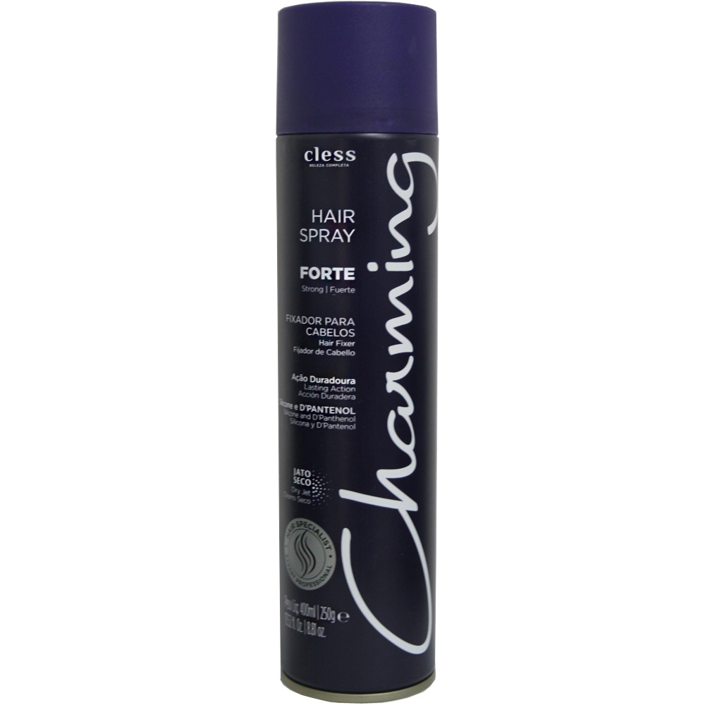 Cless Charming Hair Spray Jato Seco Forte 400ml | Shopee Brasil