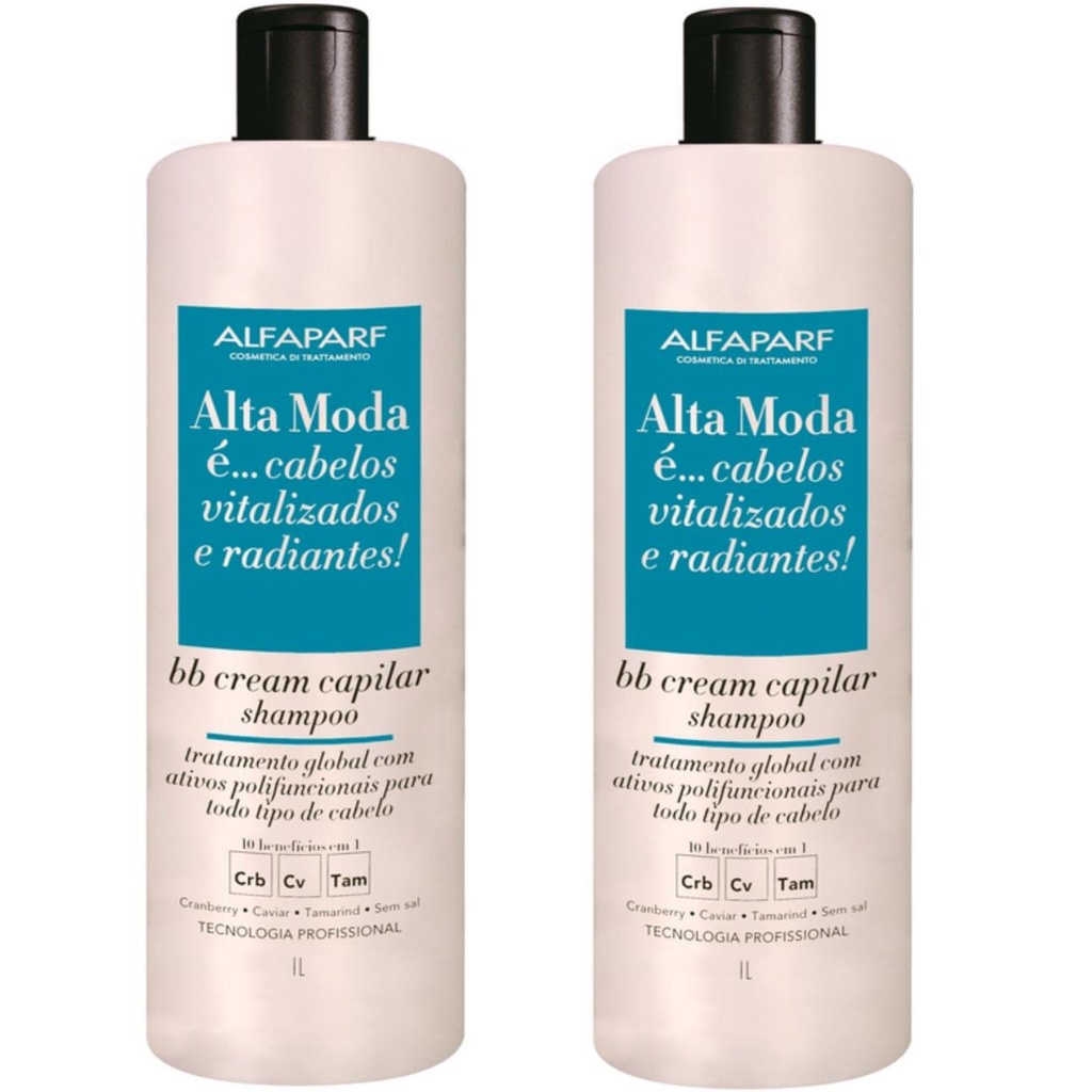 kit com 2 shampoos BB Cream Alfaparf 1 litro/cada. | Shopee Brasil
