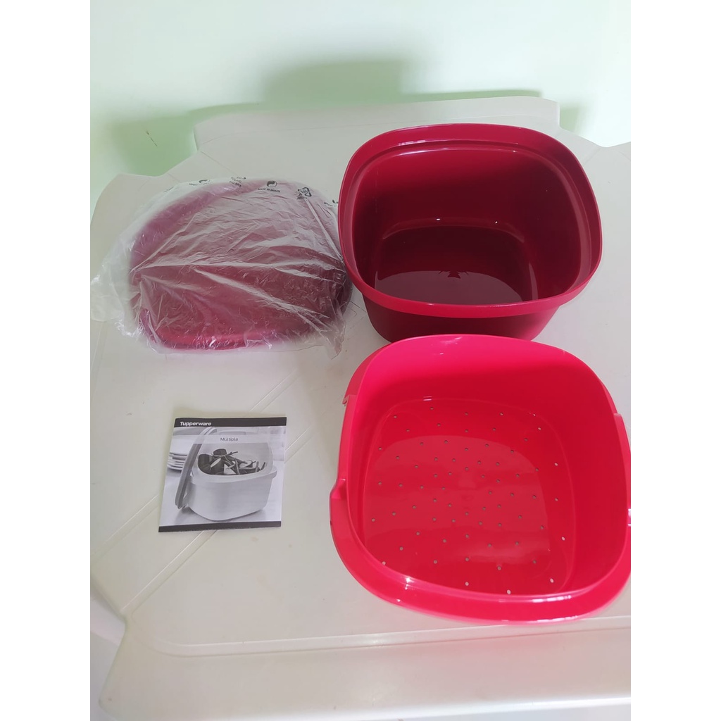 Tupperware Múltipla 2.5 litros Rosa e Vermelha | Shopee Brasil