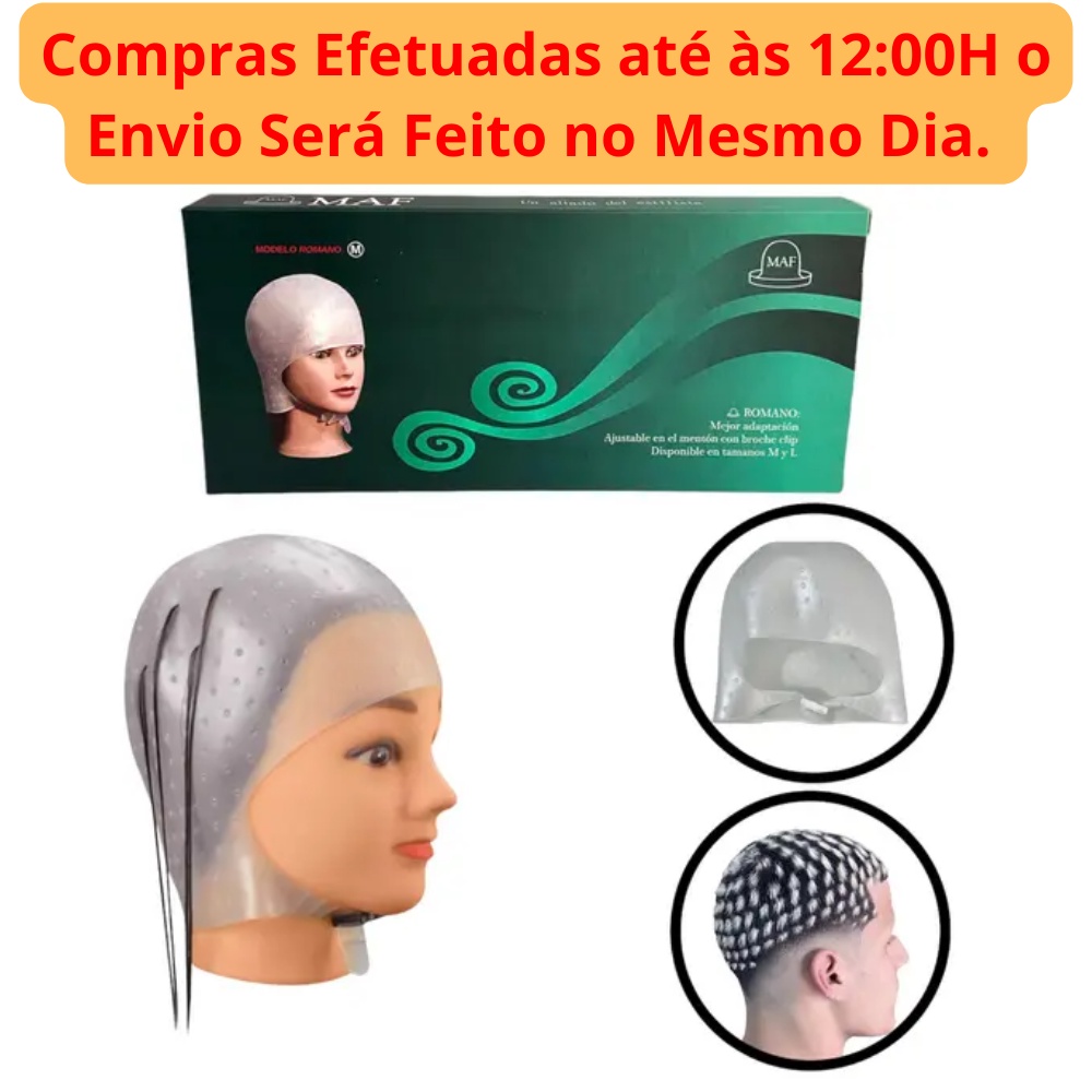 Touca Para Mechas, Reflexos E Luzes Romano MAF | Shopee Brasil