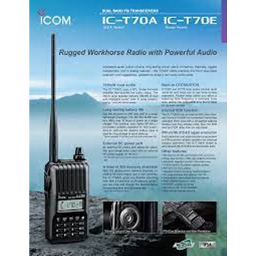Radio Ht Icom Ic-t70 Vhf Uhf Dual Band Completo Novo | Shopee Brasil