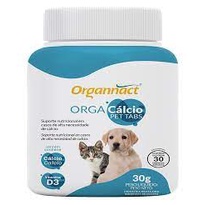 Orga Cálcio Pet Tabs 30 Tabletes 30g - Suplemento Organnact | Shopee Brasil