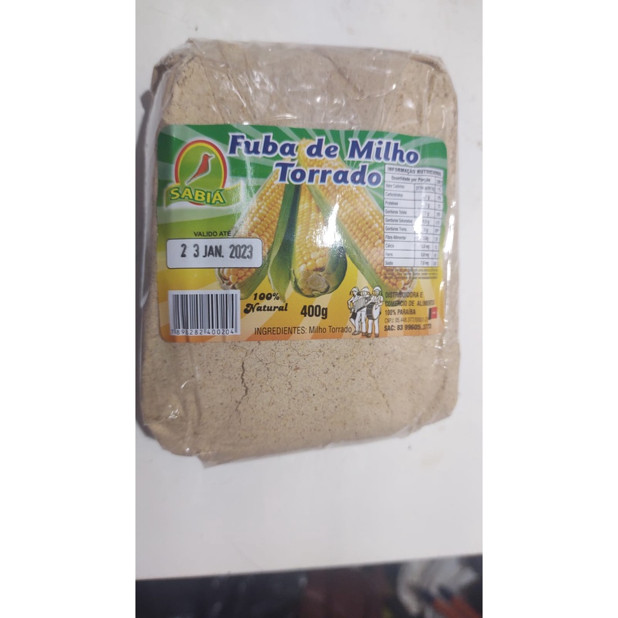 Fuba De Milho Torrado 400g | Shopee Brasil