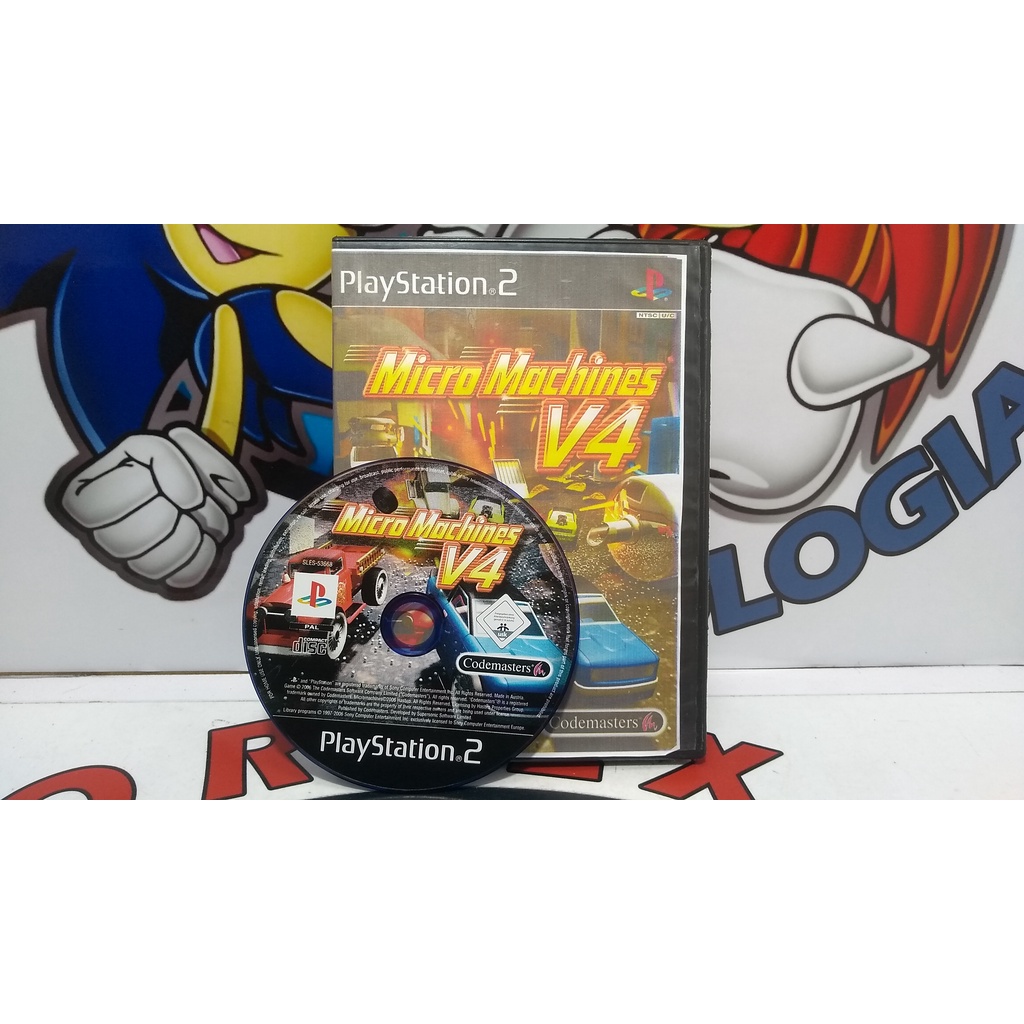 europeu somentew disco Micro Machines V4 Ps2 Original Mídia Física ...