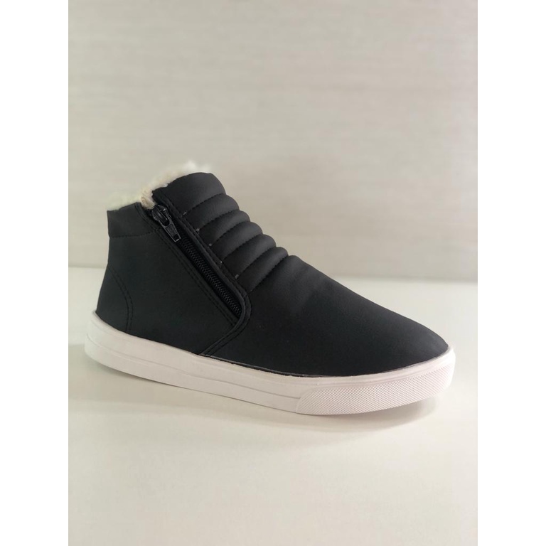 Botinha Feminina Cano Curto Forrada com Pelos | Shopee Brasil