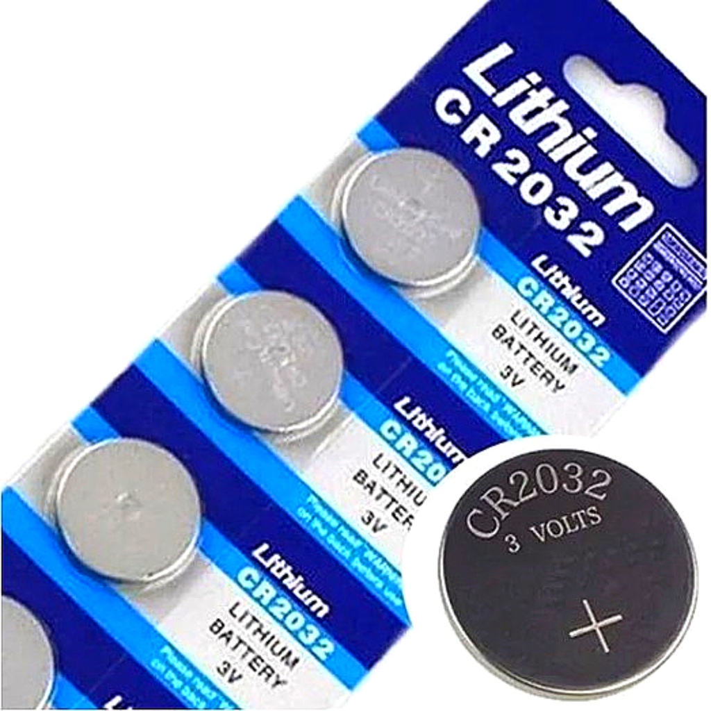 05 Bateria de Pilha Lithium Cr 2032 3v Botão Moeda | Shopee Brasil