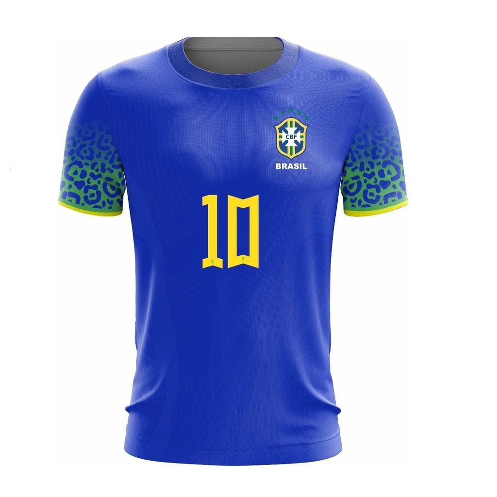 CAMISA UNIFORME BRASIL 2022 - AZUL | Shopee Brasil