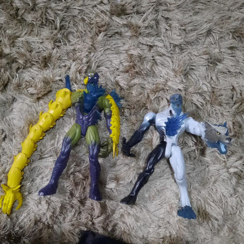 Bonecos Max Steel Vilão Antigo - Elementor Extroyer Mega Larva e Lobo ...
