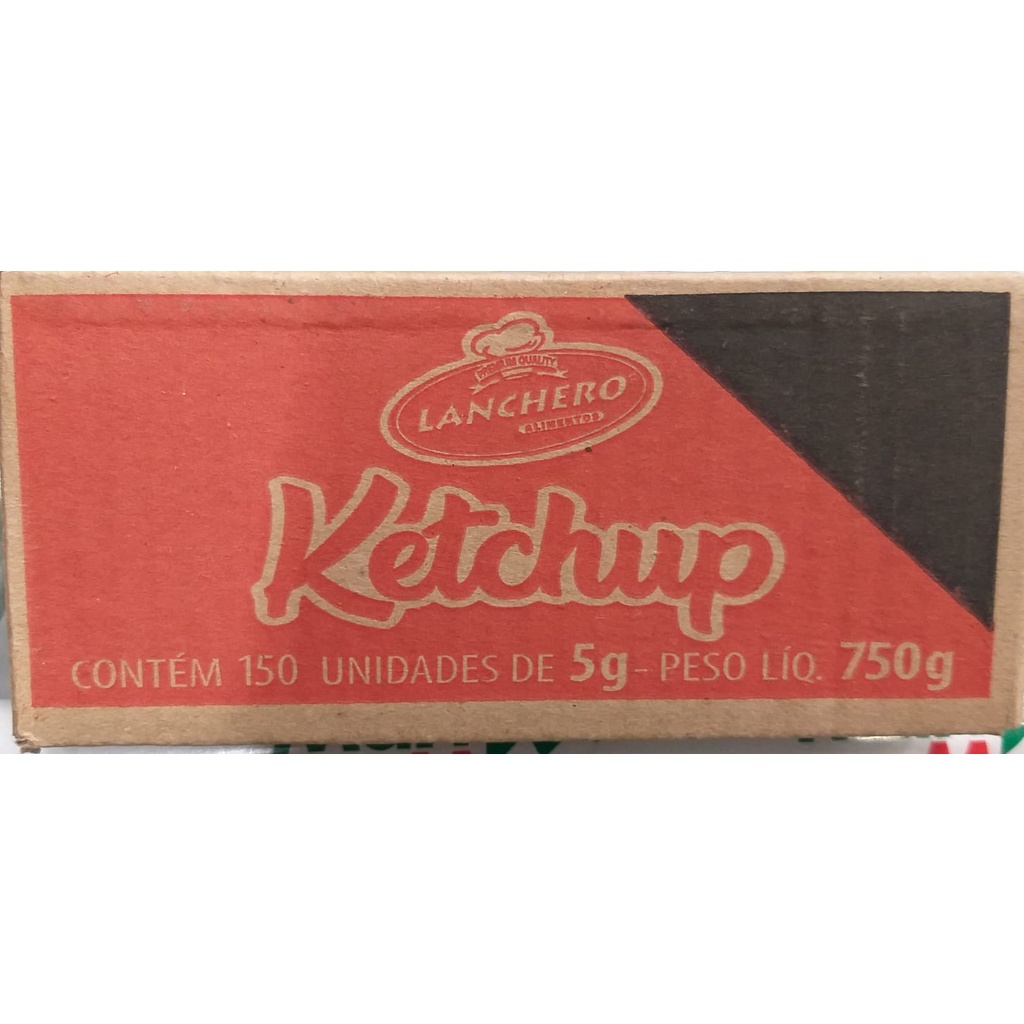 Ketchup Lanchero Sache - Caixa com 150 Saches de 5g cada | Shopee Brasil