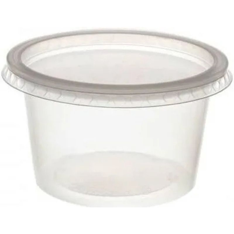 kit pote 250 ml redondo 25 unidades com tampa | Shopee Brasil