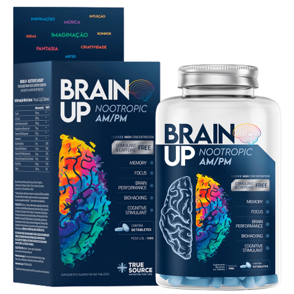 Nootrópico Brain Up Am/Pm 60 Tabletes - True Source | Shopee Brasil