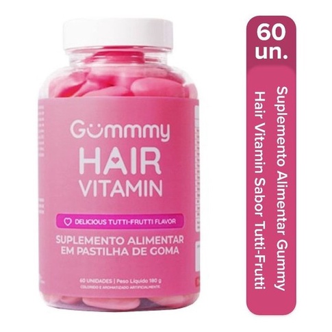 Suplemento Alimentar Gummy Hair Vitamin Original C/60 Gomas | Shopee Brasil