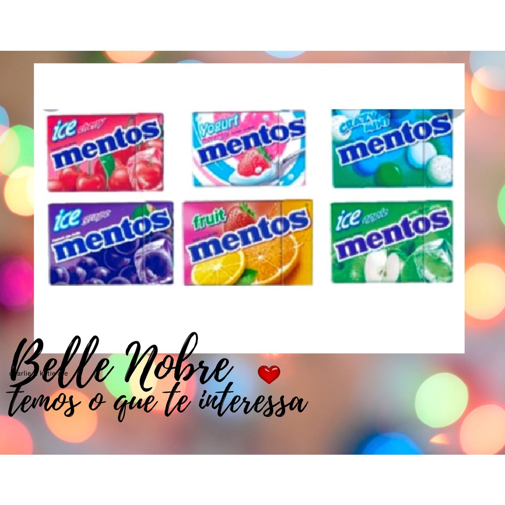 Bala Mentos em 6 diferentes sabores original 24,1g. | Shopee Brasil