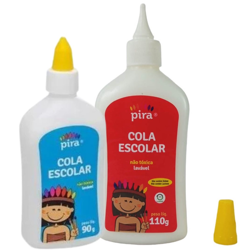 COLA ESCOLAR BRANCA - 90 OU 110G - PIRATININGA | Shopee Brasil
