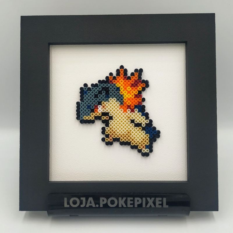 Quadro Decorativo - Pokémon / Typhlosion / Pixel Art | Shopee Brasil