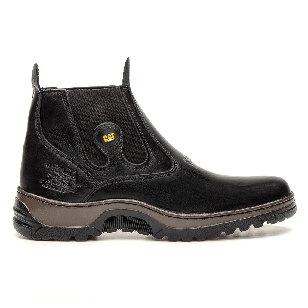 Botina Masculina Caterpillar Cat de Couro Adventure Tratorado ...