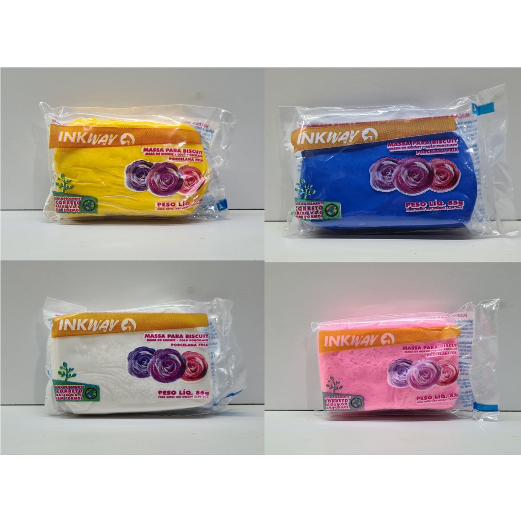 Massa para Biscuit porcelana fria Ink way 85g | Shopee Brasil