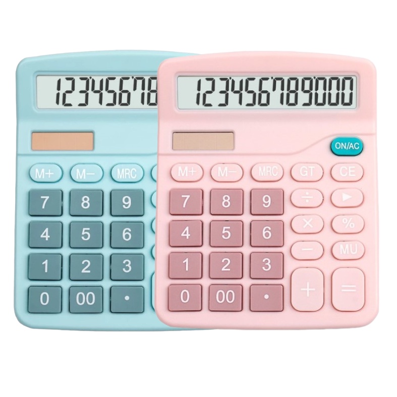 Calculadora De Mesa Visor Grande 12 Dígitos Solar e Pilha Comercio Escritório Estudante | Shopee ...