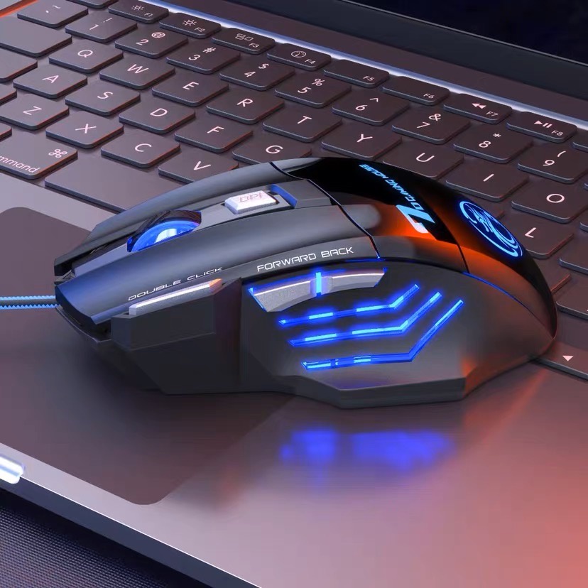 Mouse Gamer Laser X7 3200dpi Led Rgb Usb 7 Botões Profissional Original | Shopee Brasil