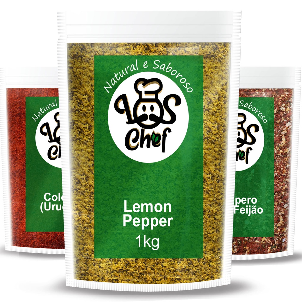 Temperos Condimentos 1kg embalagem zip lock Abre Fecha | Shopee Brasil
